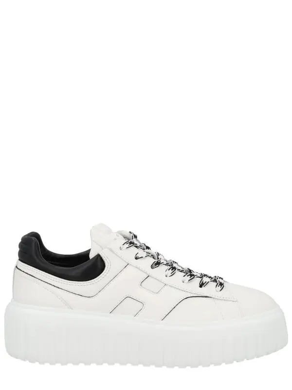 Hogan Leather Platform Sneakers - White