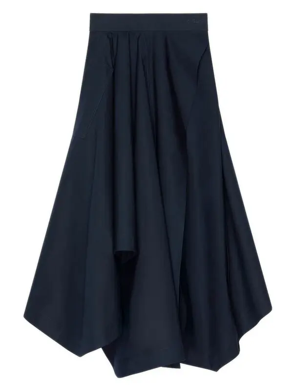 Givenchy Paris Signature Embroidered Cotton Mini Skirt With Back Zip