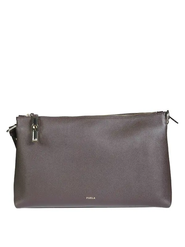 Furla Debby Mini Soft Shoulder Bag - Marrone