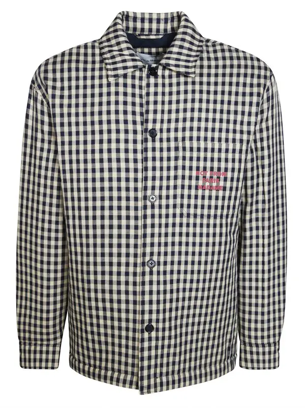 Drole De Monsieur Cotton Shirt With Script Graphic