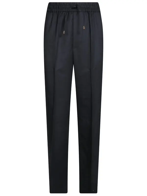 Drole De Monsieur Elastic Waist Wool-blend Pants