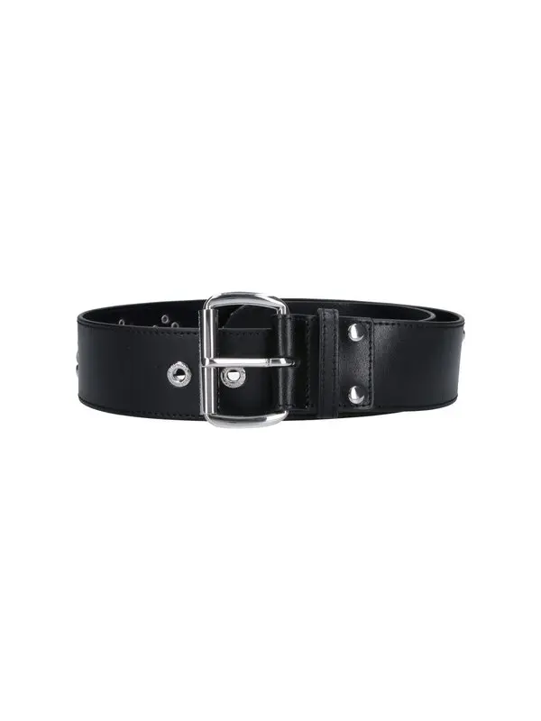 VIVIENNE WESTWOOD Cow Leather Belt - Black
