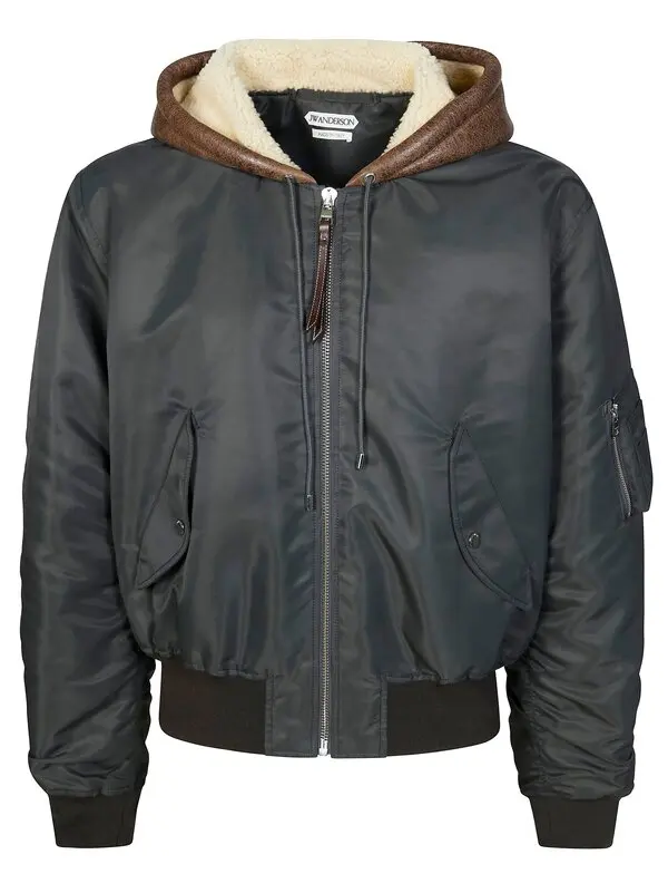 JW Anderson Nylon Bomber Jacket - Verde