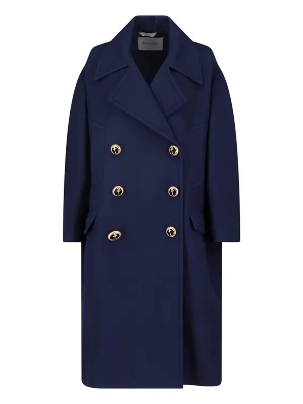 Balenciaga Double-breasted Wool Coat