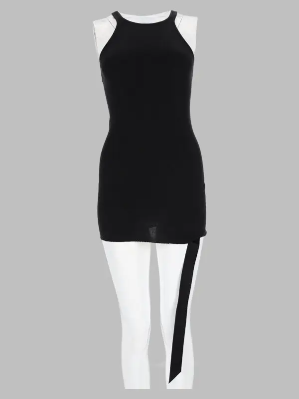 Rick Owens Sleeveless Asymmetric Hem Top