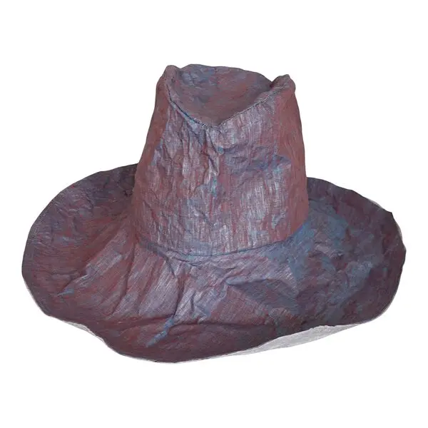 ROMER MILLINERY Morphy Moldable Wide Brim Linen Travel Hat - Blue