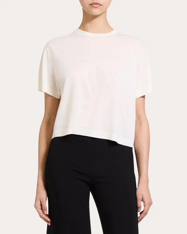 Theory Regal Wool Boxy T-shirt
