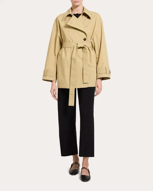 Theory Double-breasted Trench Jacket