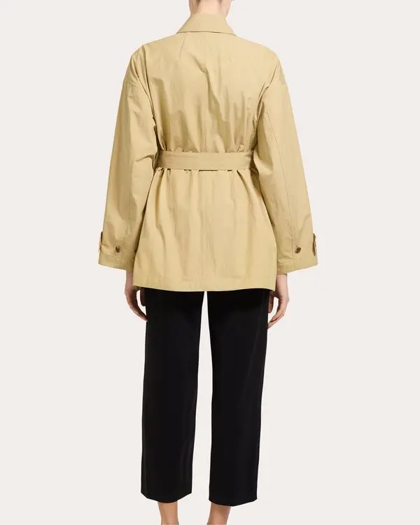 Theory Double-breasted Trench Jacket