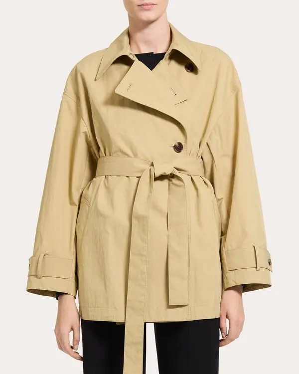 Theory Double-breasted Trench Jacket