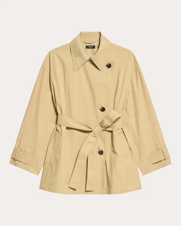 Theory Double-breasted Trench Jacket