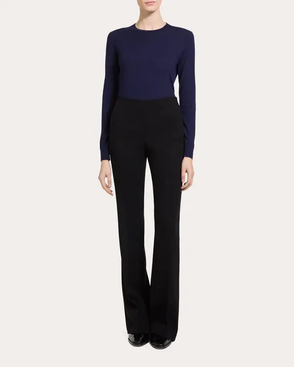 Theory Demitria Crepe Slim Flare Pants