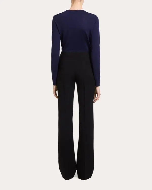 Theory Demitria Crepe Slim Flare Pants