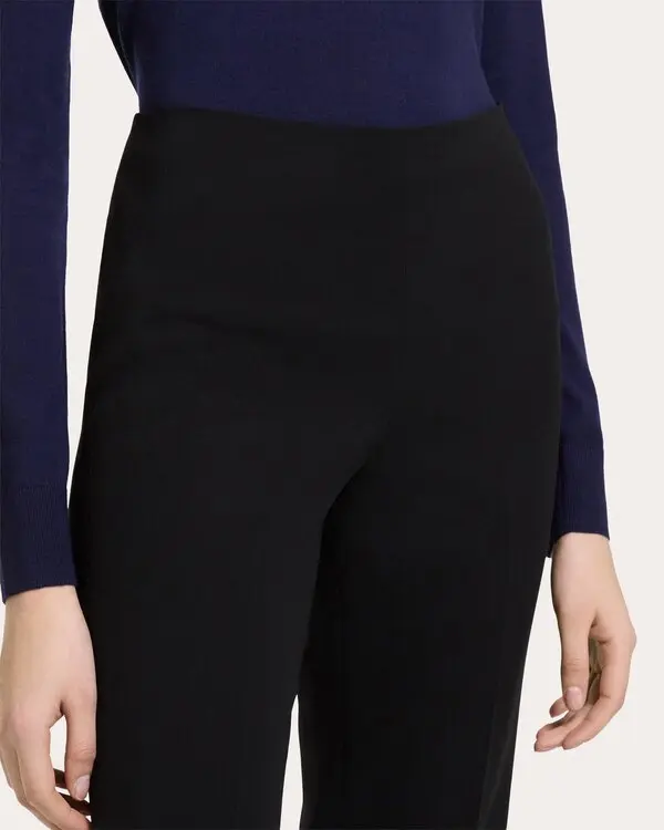 Theory Demitria Crepe Slim Flare Pants