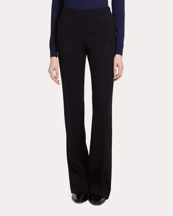 Theory Demitria Crepe Slim Flare Pants