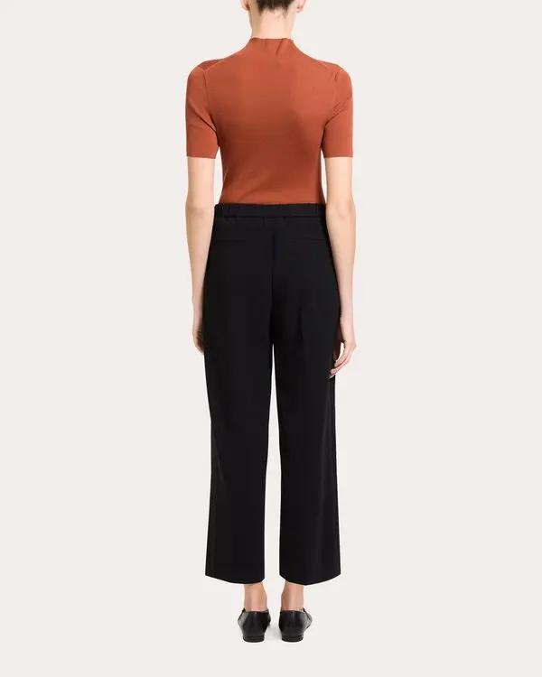 Theory Classic Crepe Cropped Pull-on Pants