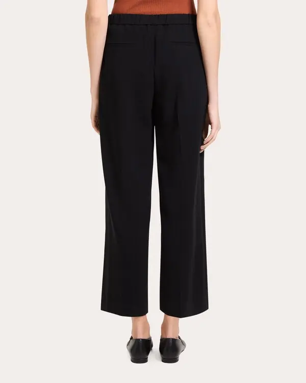 Theory Classic Crepe Cropped Pull-on Pants