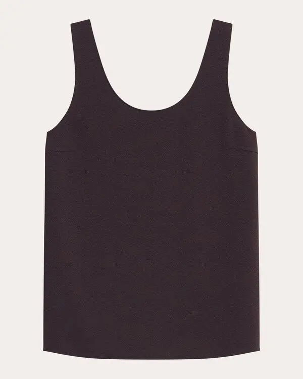 Theory Crepe Scoop Neck Tank Top