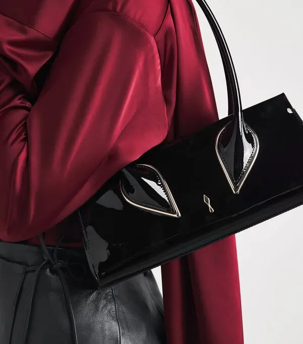 CHRISTIAN LOUBOUTIN Venus Baguette Soft Patent Shoulder Bag
