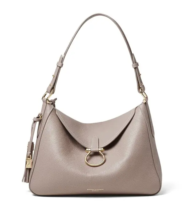 ASPINAL OF LONDON Grained Leather Ella Shoulder Bag