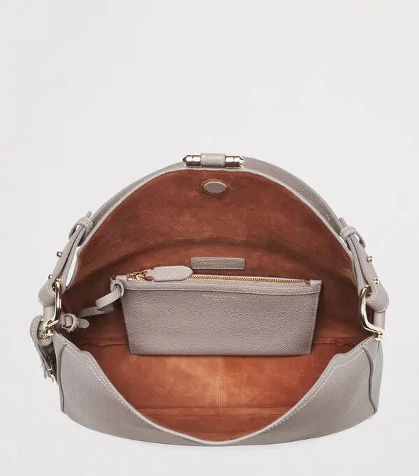 ASPINAL OF LONDON Grained Leather Ella Shoulder Bag