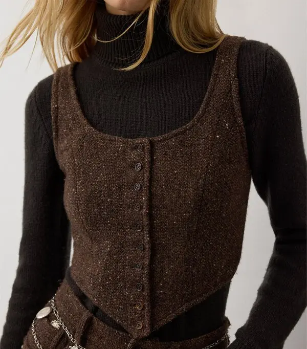 Ralph Lauren Wool-blend Sherry Sleeveless Top