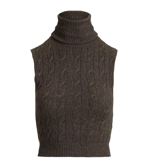 Ralph Lauren Cashmere Cable-knit Sweater Vest