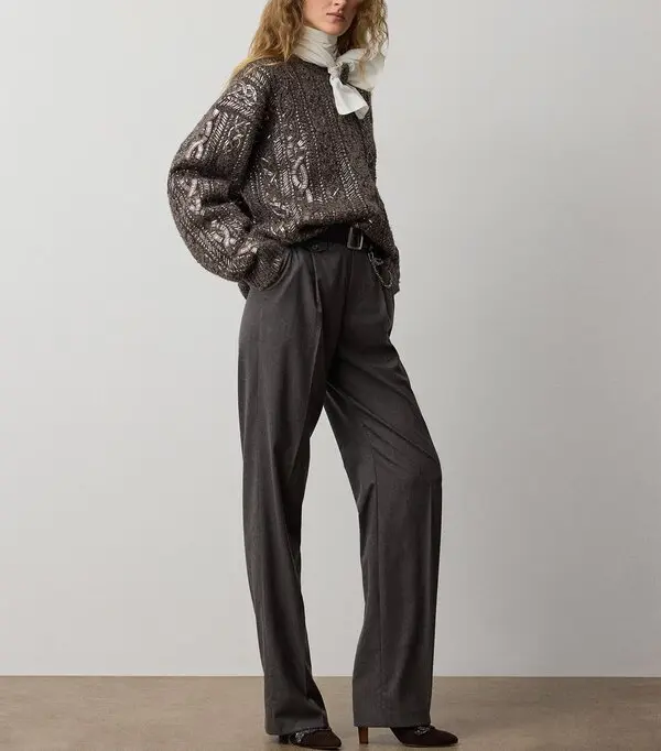 Ralph Lauren Poplin Tie-neck Dara Blouse