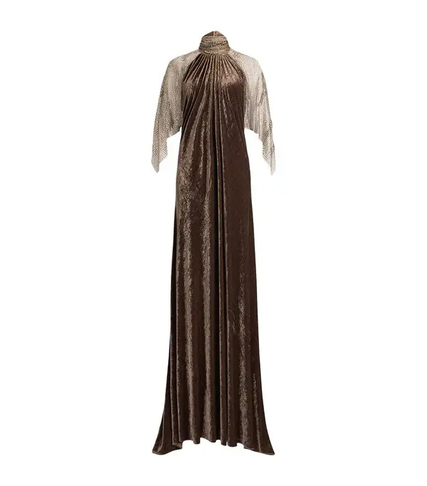 Ralph Lauren Velour Willow Gown