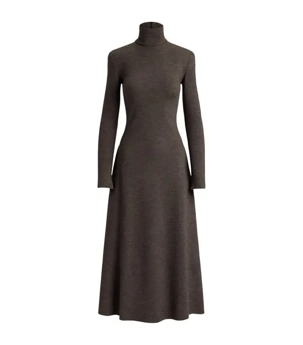 Ralph Lauren Wool Emmerson Midi Dress