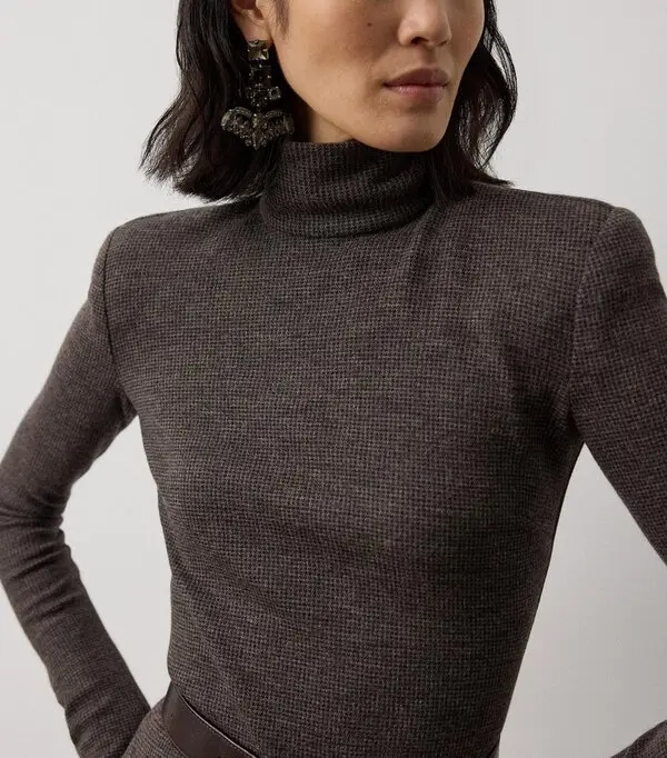 Ralph Lauren Wool Emmerson Midi Dress