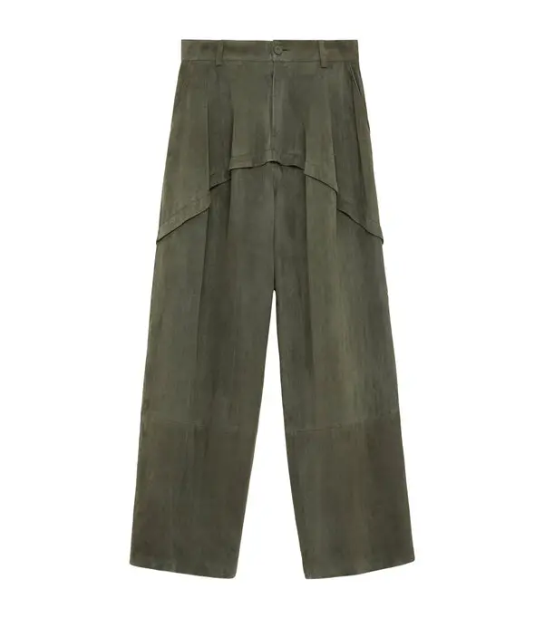 Loewe Suede Layered Trousers