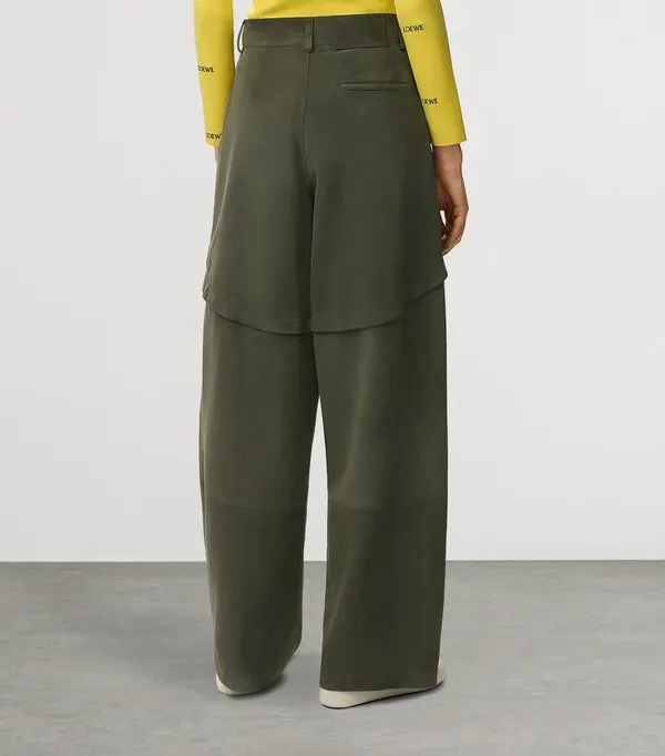 Loewe Suede Layered Trousers