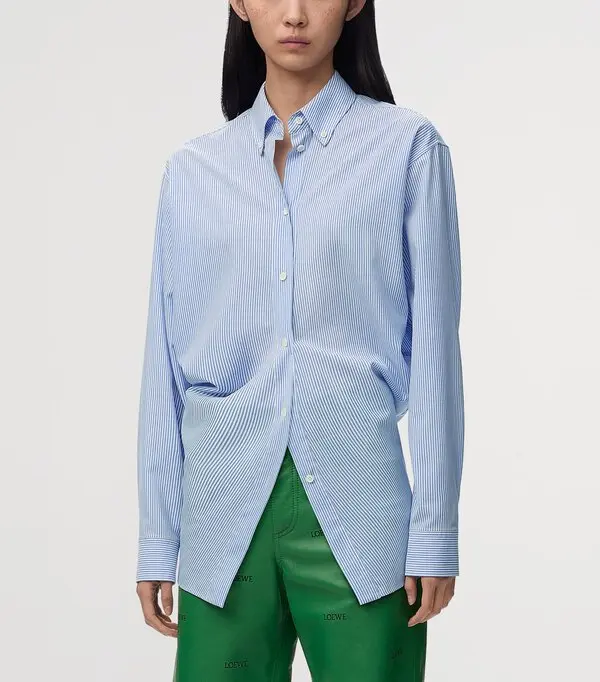Loewe Wool Stripe Longline Shirt