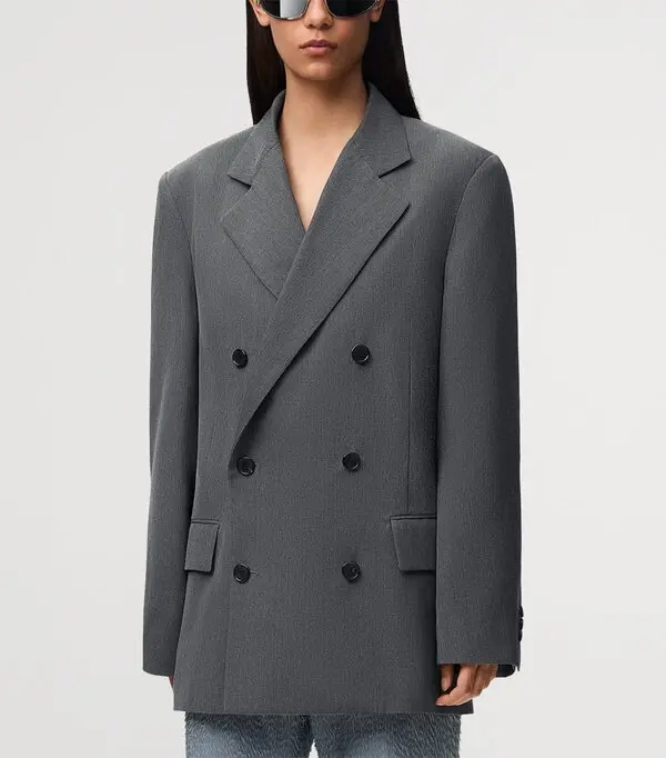 Loewe Wool Layered-sweater Effect Blazer