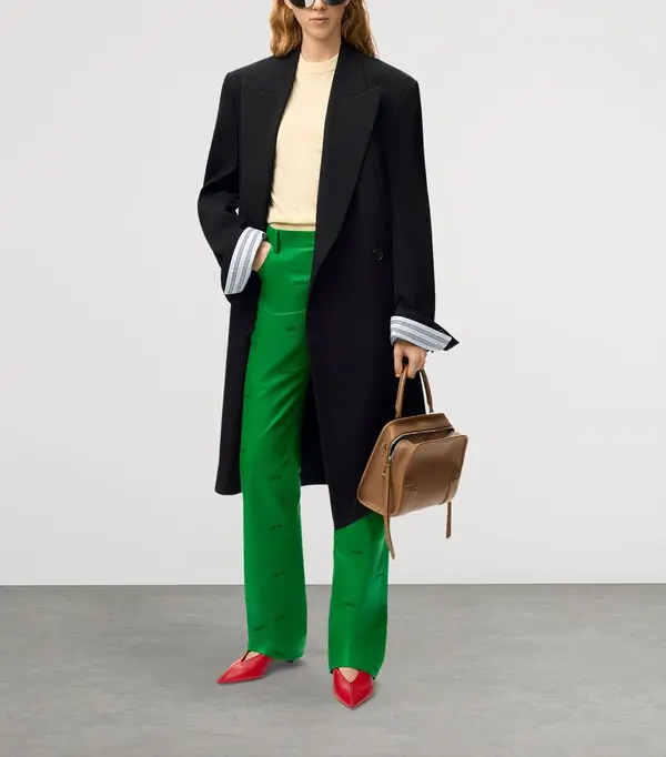 Loewe Wool-blend Layered-cuff Coat
