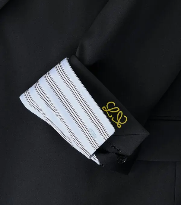 Loewe Wool-blend Layered-cuff Coat