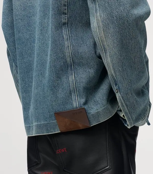 Loewe Leather-patch Denim Jacket