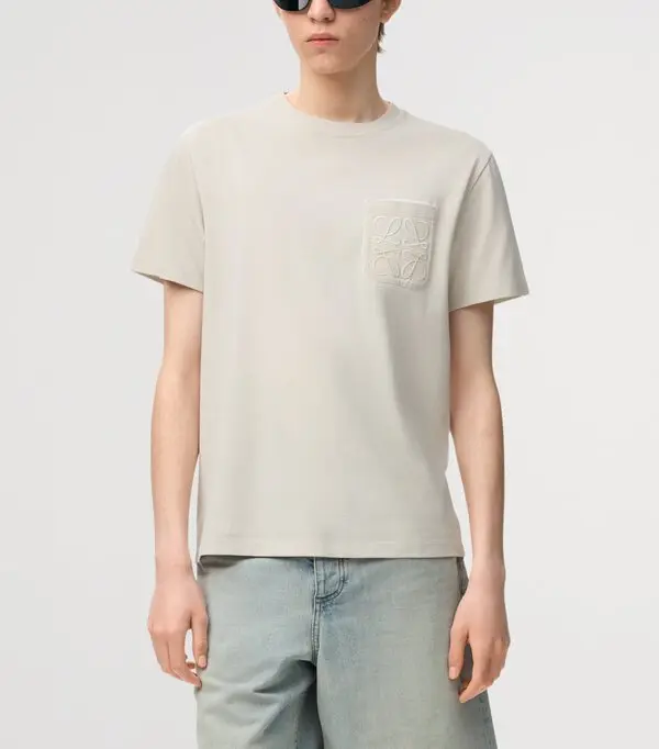 Loewe Pocket Anagram T-shirt - Beige
