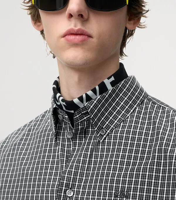 Loewe Check Anagram Embroidered Shirt