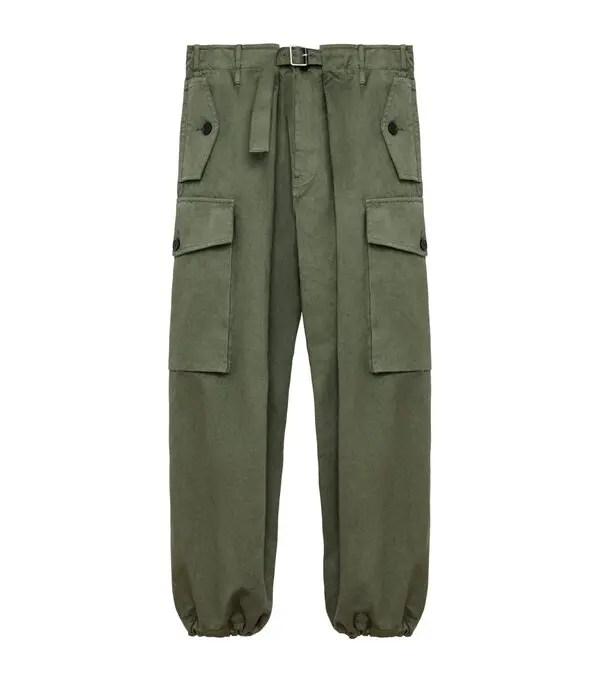 Loewe Cotton Tapered Cargo Trousers