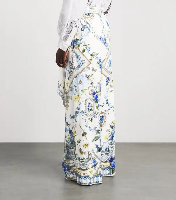 Camilla Scarf Belt Wide-leg Trousers