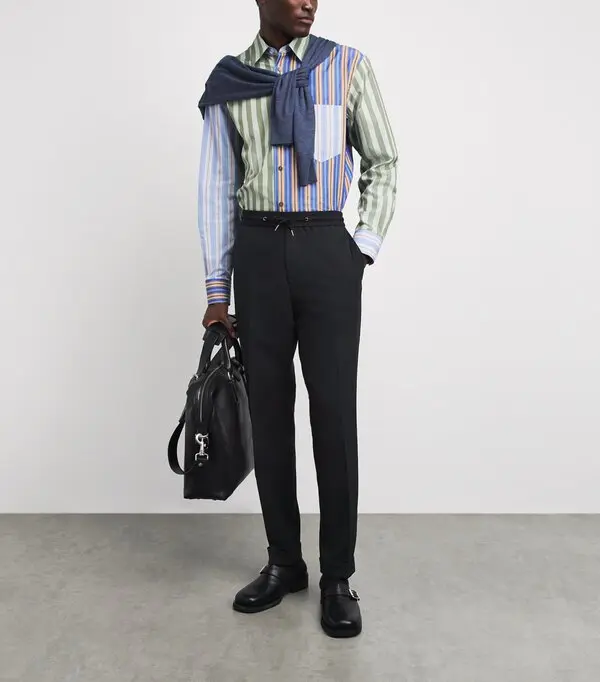Paul Smith Wool Drawstring Chinos