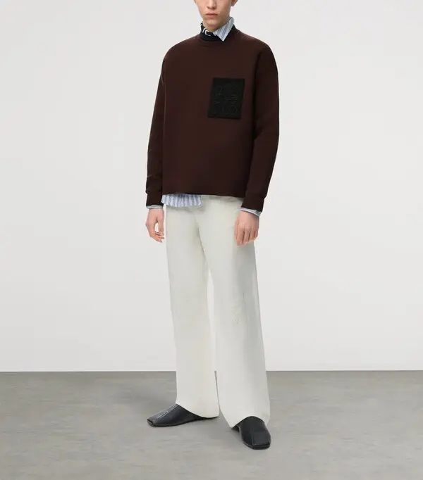 Loewe Anagram Pocket Sweatshirt - Brown
