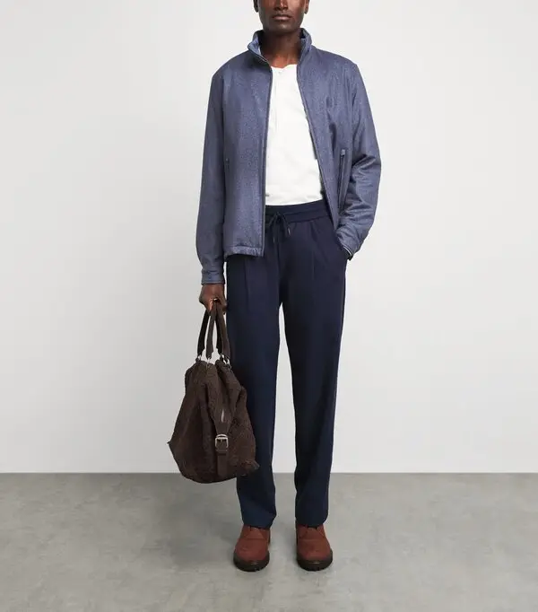 Herno Double Jersey Straight Trousers