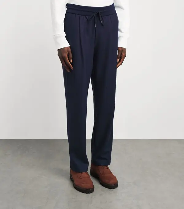 Herno Double Jersey Straight Trousers