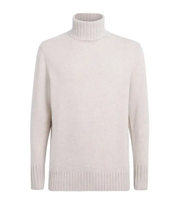 N.peal Cashmere Brompton Rollneck Sweater - Grey