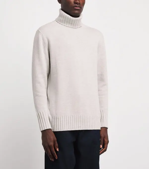N.peal Cashmere Brompton Rollneck Sweater - Grey