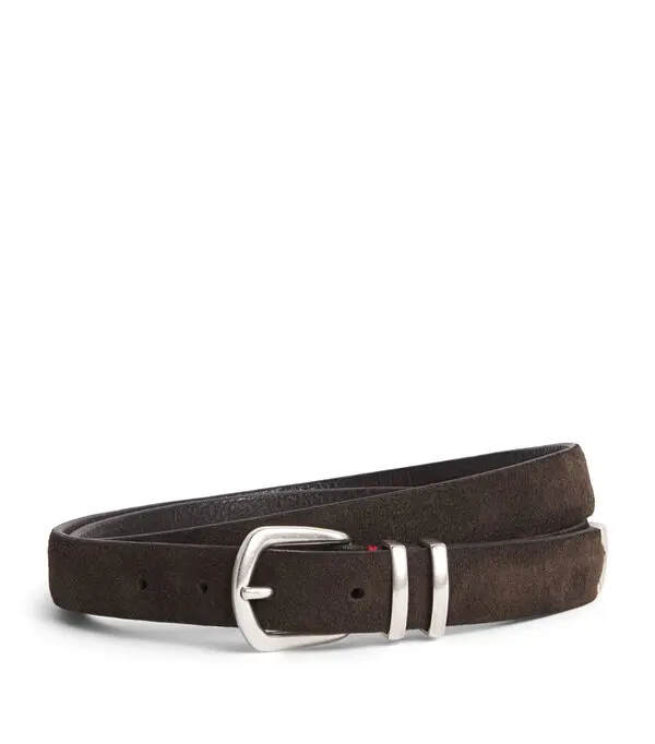 Eleventy Suede Belt