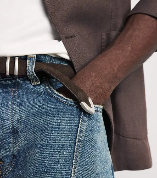 Eleventy Suede Belt
